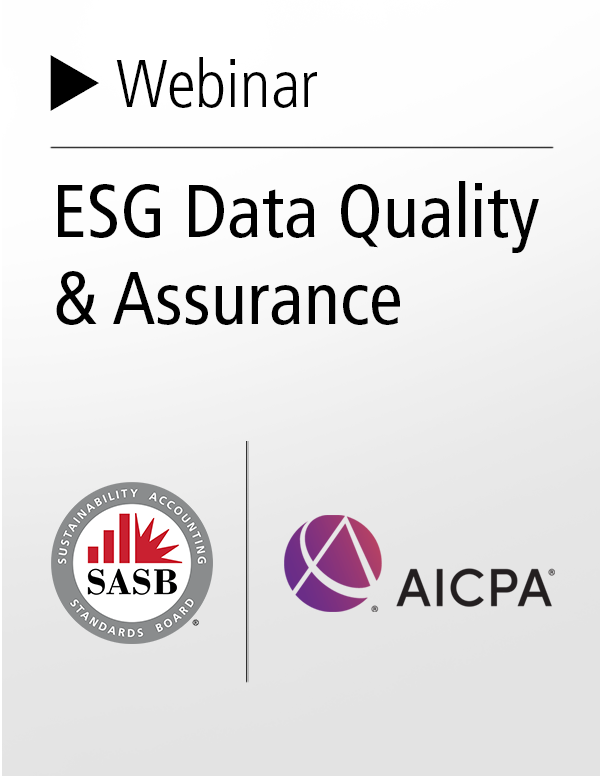美国会计师协会和SASB网络研讨会:ESG数据质量和保证- SASB - 下载BoB